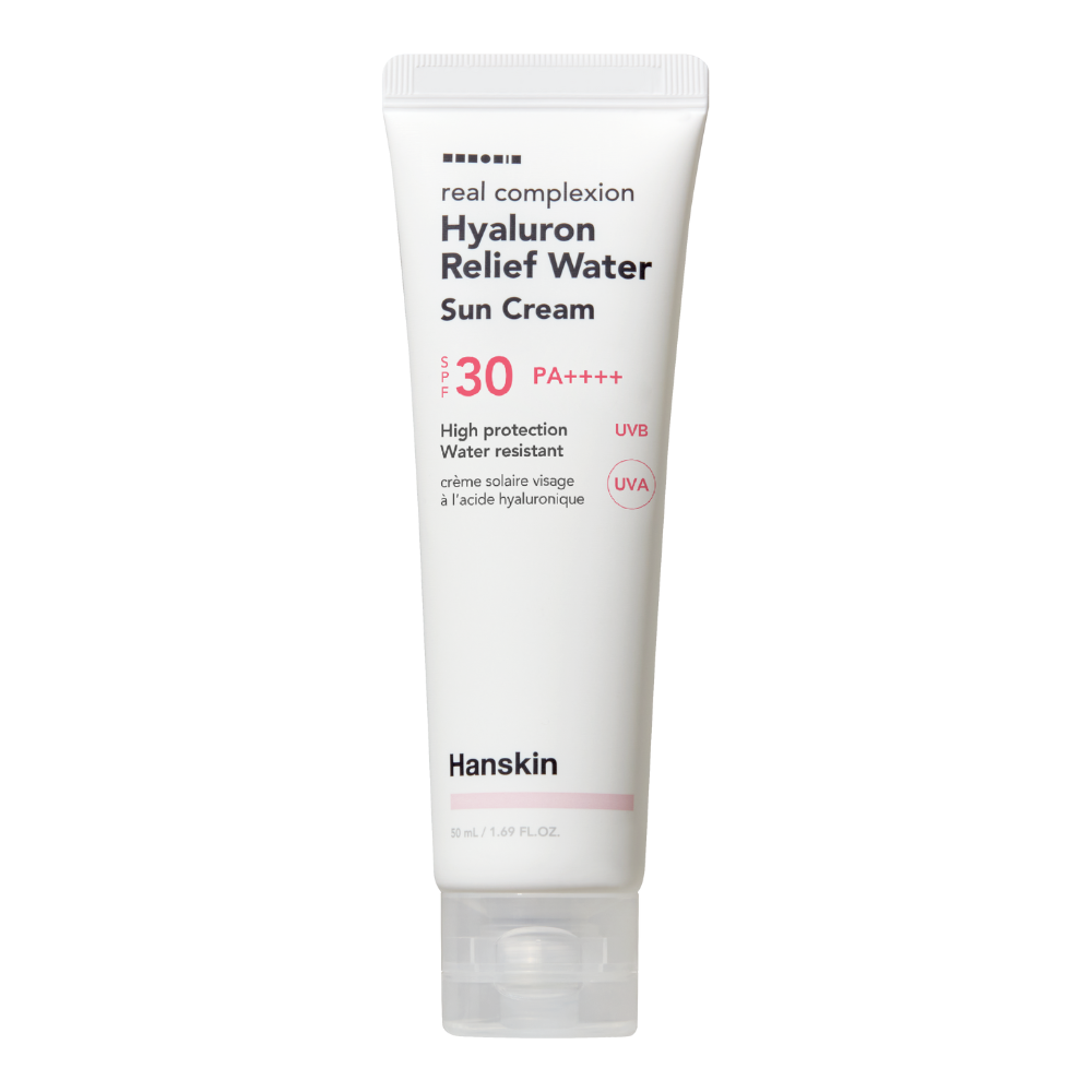 HANSKIN Real Complexion Hyaluron Relief Water Sun Cream (50ml) – PURESEOUL