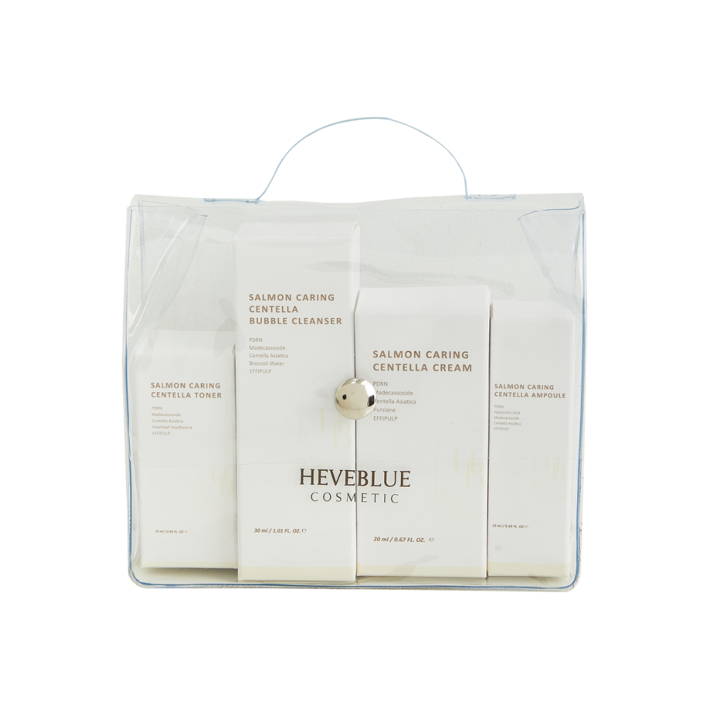 HEVEBLUE Salmon Caring Centella Special Travel Kit (4pcs) – PURESEOUL