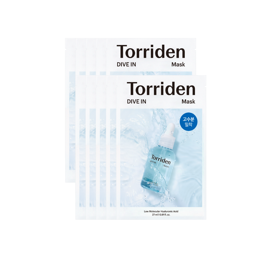 TORRIDEN DIVE-IN Low Molecular Hyaluronic Acid Mask Pack - 10pcs Box ...
