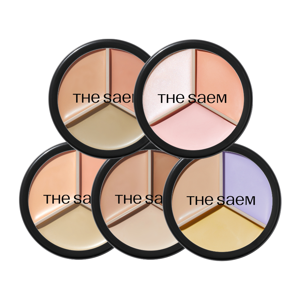 THE SAEM Cover Perfection Triple Pot Concealer - 5 Shades (13.5g ...