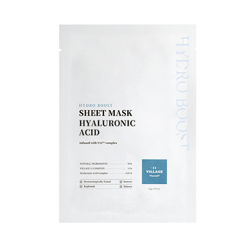 VILLAGE 11 FACTORY Hydro Boost Sheet Mask - Hyaluronic Acid (1pcs ...